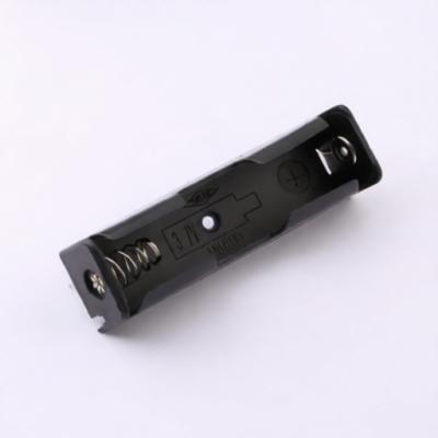 China 18650 battery holder HanElectricity BH-18650-1 with UL 94V-HB flame retardant polypropylene and integrated spring design for sale