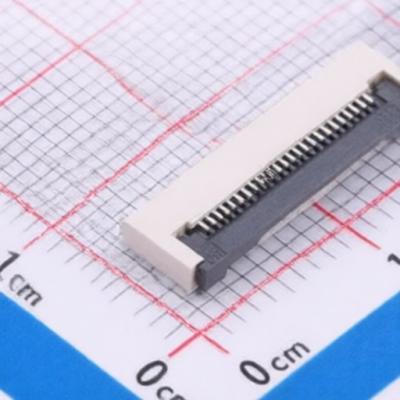 China 0.5mm Pitch FPC FFC Connector Hanxia HX 0.5-24PIN XGXJ-H2.0 with Locking Mechanism Providing Electrical Performance for sale