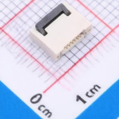 China Flexible Flat Cable Connector hanxia HX 0.5-6PINQFHY-H2.0 0.5mm Pitch FPC FFC Connector with Locking for sale