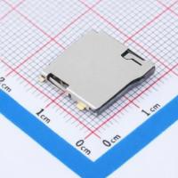 China Hanxia HX TF CARD Gold H1.8 TF card holder designed for secure connection and low contact resistance for sale