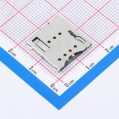 China hanxia HX MICRO SIM 8 1P H1.5 SIM card connector offering robust electrical insulation and low resistance for sale