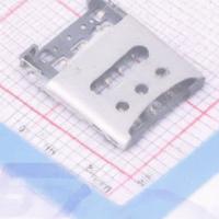 China Durable nano sim card holder hanxia HX NANO SIM 7P-Ow H1.45 connector with tested insulation resistance for sale