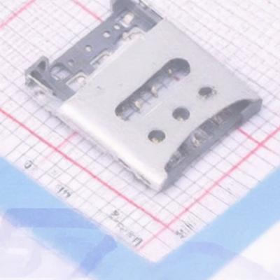 China Durable nano sim card holder hanxia HX NANO SIM 7P-Ow H1.45 connector with tested insulation resistance for sale