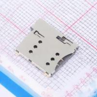 China sim card holder connector hanxia HX MICRO SIM 7P H1.35 with rohs compliance and ul498 certification for sale