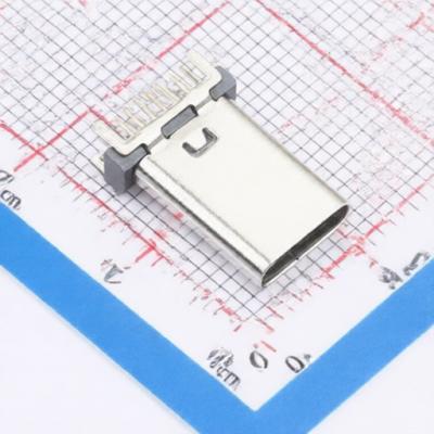 China Electronic connector hanxia HX-TYPE-C 16P 180 LC-B H13.7 with plating and high insertion force range for sale