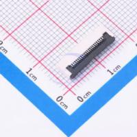 China Durable FFC FPC Connector hanxia HX0.5-22P XJH2.0 043 with UL 94V 0 Certification and Contact Resistance for sale