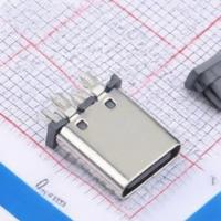 China USB Type C connector hanxia HX TYPE-C 16P LC H10.0 rated 20V 5A with temperature range minus 30C to 80C for sale