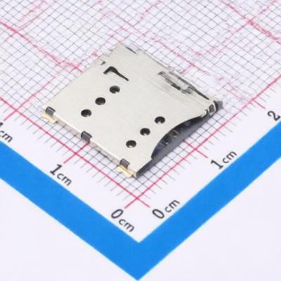 China Compact and hanxia HX MICRO SIM 6P H1.35 SIM card holder suitable for various PCB panel applications for sale