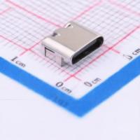 China Temperature tolerant hanxia HX TYPE-C 6P connector with UL94 V0 housing and gold plated contacts for sale