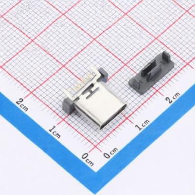 China Durable electronic connector hanxia HX-TYPE-C 16P 180 LC-B H10.0 TYPE C VERTICAL suitable for 3A 20V applications for sale