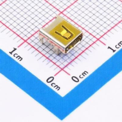China USB hanxia HX MINI8P 4J connector featuring copper alloy contacts and stable electrical performance for sale