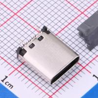 China Durable electrical connector hanxia HX TYPE-C 16P LT H10.0 with gold plated contacts and copper alloy terminals for sale