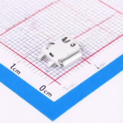 China Durable Micro USB Connector Hanxia HX MICRO 4PCB0.8 JB with Gold Plated Contacts and Nickel Base Shell for sale