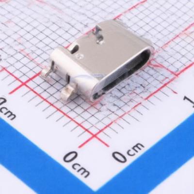China Compact design hanxia HX TYPE C 6P CB 0.8 connector with stainless steel shell and UL94 V O housing for sale