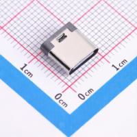 China Electronic hanxia HX TYPE-C 2P L8.6 connector with black LCP UL94 V0 core and durable nickel plating for sale