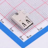 China Electrical connector hanxia HX TYPE-C 6P-C DIP with 3 amp rated current and 5 volt rated voltage for sale