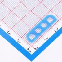 China Electronic Silicon Rubber Part Blue Color Dimensions 26.4x26.4x5 mm HCTL HC-63001-4SGM-05 Circuit 4 for sale