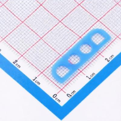 China Electronic Silicon Rubber Part Blue Color Dimensions 26.4x26.4x5 mm HCTL HC-63001-4SGM-05 Circuit 4 for sale