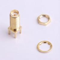 China High frequency SMA connector 1 quarter 36UNEF brass plated gold HCTL HC-SMA6565-13H-G PTFE insulator for sale