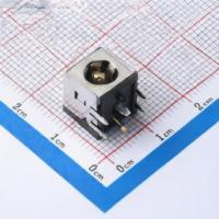China Electrical Connector HC-DC-007B-2.5-G1 DC Socket Brass Material Gold Plated with 5000 Cycle Lifespan for sale