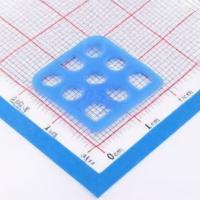 China Silicon Rubber Pad Blue Color 3 Row 3 Pin Configuration HCTL HC-63001-3x3SGM-05 SGM Type Component for sale