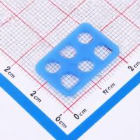 China Electronic Silicone Rubber Pad Blue HCTL HC-63001-3x2SGM-05 High Durability Material for Electronics for sale