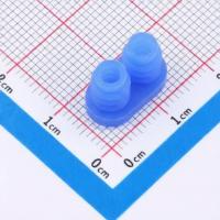 China Silicon Rubber Electronic Component HCTL HC-63001-2SGF-05 Blue Pin Color Precision Manufactured Part for sale