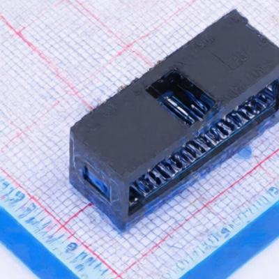 China Electronic connector HCTL HC-JN254-2-07-Z dual row straight pin header with 254 pitch and 88 millimeter height for sale