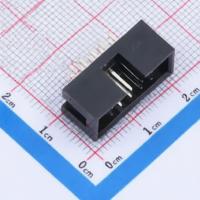 China 2.54mm Pitch Double Row Straight Pin Header Connector HCTL HC-JN254-2-05-Z Electronic Component for sale