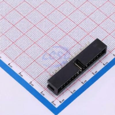 China Double Row Straight Pin Header Connector 2.54mm Pitch HCTL HC-JN254-2-15-Z for Electronic Components for sale