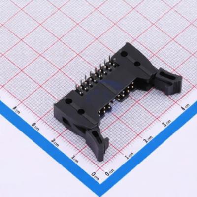 China 2.54mm pitch double row connector HCTL HC-XG-2 8AW-05 with black white housing and ROHS certification for sale