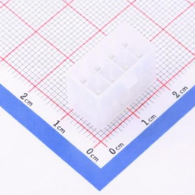 China Electrical connector HCTL HC-5557-2x4A double row pin type with 600V voltage rating and nylon wafer for sale