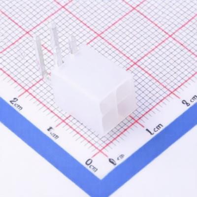 China Electrical connection component with double row straight pins and 420 millimeter pitch HCTL HC-5557-2x2AW for sale