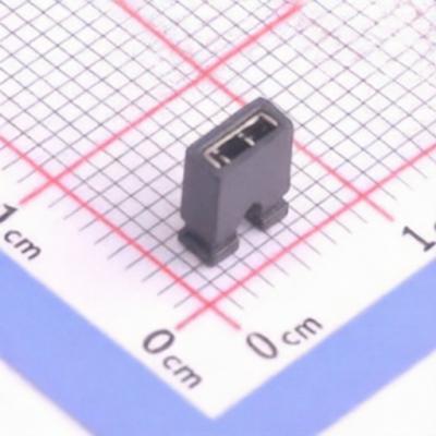 China Open type jumper cap with 2.54mm pitch HCTL HC-JP254-1-60-OP-B-G0 electrical connection part for sale