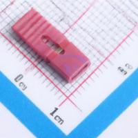China Electronic jumper cap red 2.54mm pitch with extended handle and open tape HCTL HC-JP254-1-135-0P-R-G1 for sale