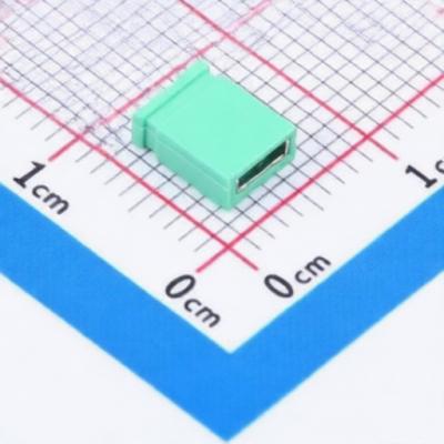 China Jumper cap green closed 254mm pitch electronic component HCTL HC-JP254-1-65-CL-V-G1 for PCB assembly for sale