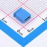 China Blue jumper cap closed type 254 millimeter pitch electrical connector part HCTL HC JP254 1 65 CL L G1 for sale
