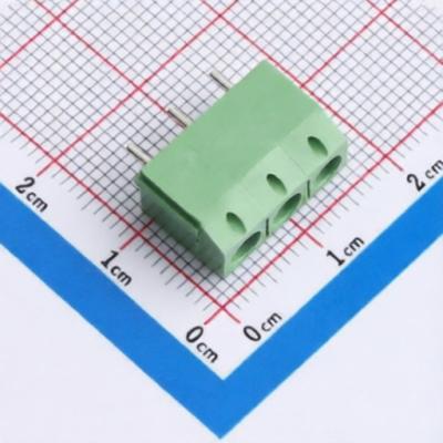 China HCTL HC 301V 5.0 3P V single row screw terminal block straight pin slotted screw 5 millimeter pitch for sale