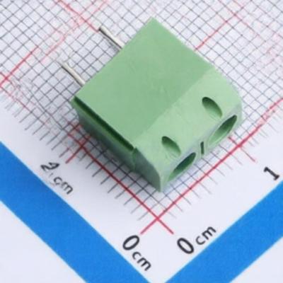 China Single row screw terminal block with 5 millimeter pitch HCTL HC 301V 5.0 2P V rated 250 volts 16 amps for sale