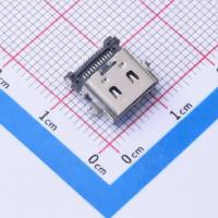 China USB4.0 Type C Connector 24 Pins SMT Mounting Low Profile Black Color HCTL HC TYPE C 24P MM 1.4 5A 12 for sale