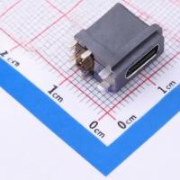 China Black Type C 16 Pin Connector Side Insertion With Housing Rated 5A HCTL HC-TYPE-C-16P-FL6.65Q1-5A-06 for sale