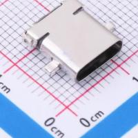 China TYPE CF 24P connector black front insert rear mount 0.33 pitch 5A current HCTL HC-TYPE-C-24P-DS10.0-MM0.33-5A-04 for sale