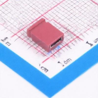 China Closed Type Red Jumper Cap 2.54mm Pitch HCTL HC-JP254-1-65-CL-R-G1 for Electrical Applications for sale