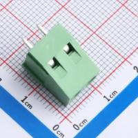 China Electrical screw terminal block HCTL HC-128V-5.0-2P-V single row with straight pins and robust plastic body for sale
