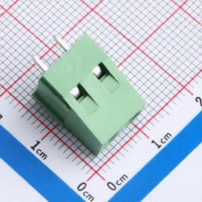 China Electrical screw terminal block HCTL HC-128V-5.0-2P-V single row with straight pins and robust plastic body for sale