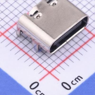 China HC-TYPE-C-6P-01A Type C connector featuring 6 pins ideal for secure electronic component connections for sale