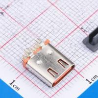 China type c 16 pin vertical connector with 3A current and 10 millimeter pins HC TYP C 16P VS10 0 3A O 02 for sale