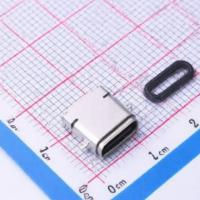 China 24 Pin Waterproof USB Type C Connector with 5A Current Rating HC TYP E C 24P MM1 4WR 5A 17 SMT Mount for sale
