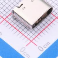 China Single Row Board In Type C Connector Top Mount HCTL HC-TYPE-C-16P-01B Connector for USB Applications for sale