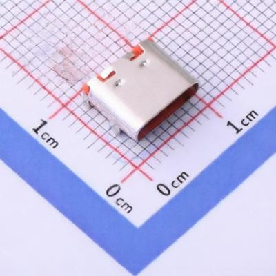 China Single row 16 pin Type C connector top mount housing height 735 millimeters HCTL HC-TYPE-C-16P-01A-O for electronic hardware for sale